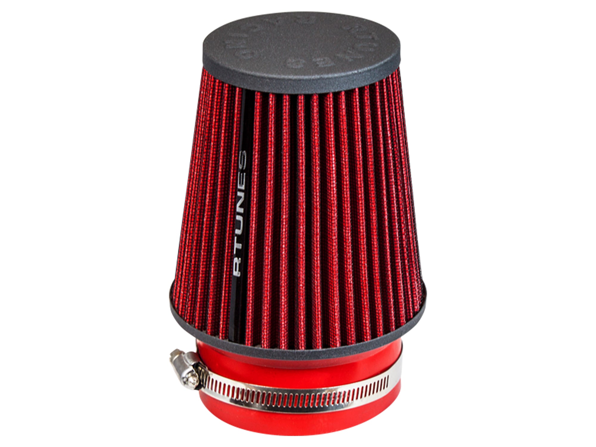 Rtunes RED 3.5" 89 mm Inlet Truck Cone Air Filter Narrow Version | Rtu ...